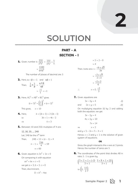 Notes and Formulae Mathematics SPM | PDF