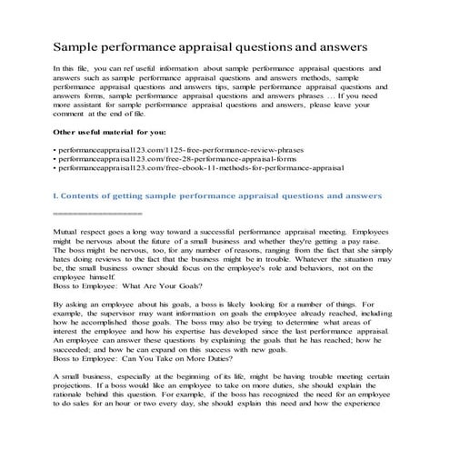 Positive performance appraisal comments