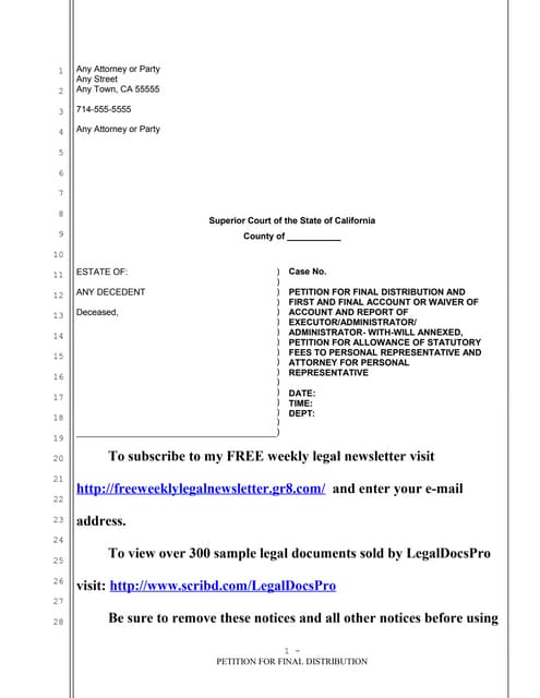 Sample motion for consolidation of cases in California | DOC | Legal ...