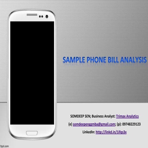 Sample phone bill analysis | PDF