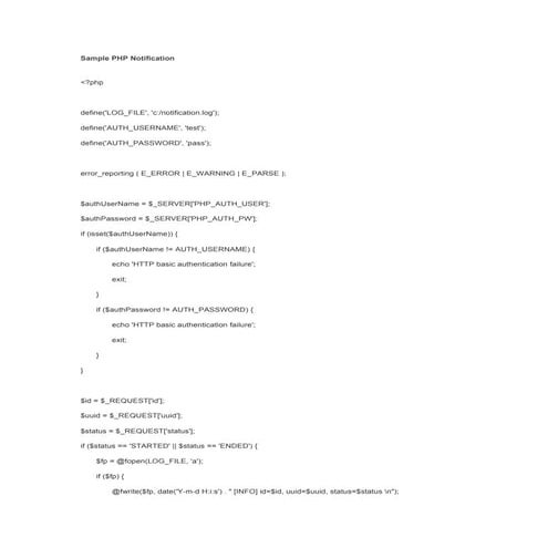 Sample php notification | PDF | Computing | Technology & Computing