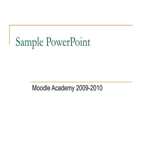 Sample Power Point | PPT