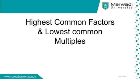 Least common multiple | PPT