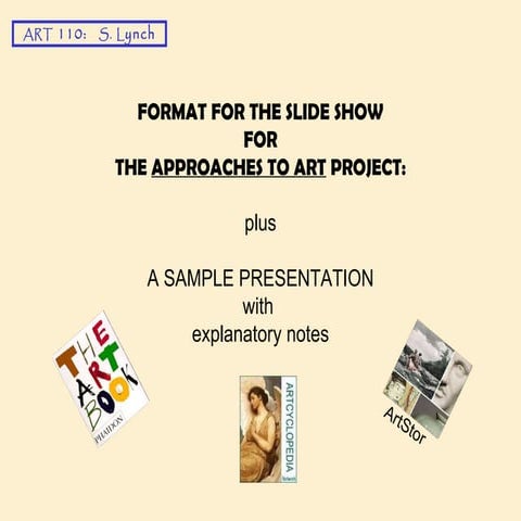 Sample ART 110 presentation | PPT