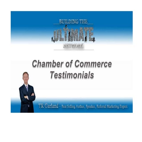 Sample presentation linked in - slideshare - chamber of commerce ...