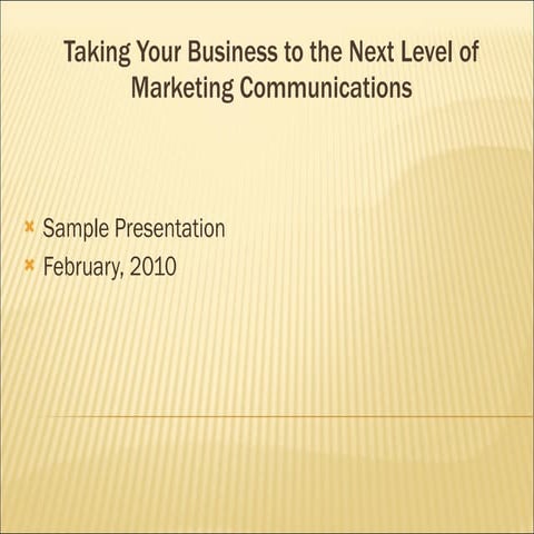 Sample Presentation Final | PPT