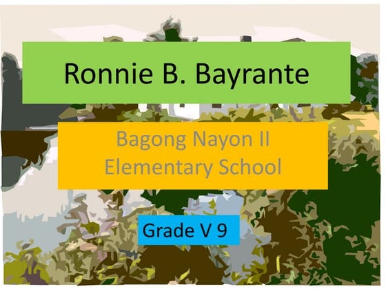 Presentation ronnie bayrante | PPT