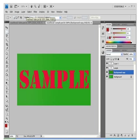 Sample Masthead Using Adobe Photoshop | PPT