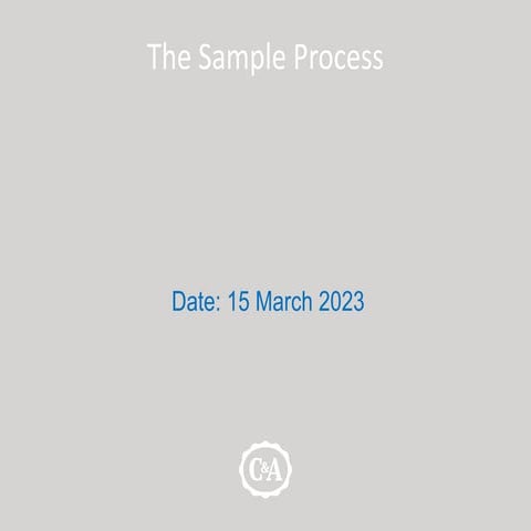 Sample process through a slide show and ppx | PPT