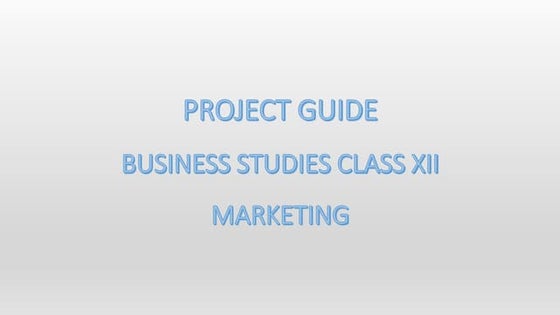 Segment analysis project class 12th | PDF