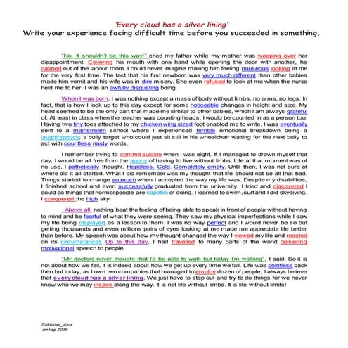 Sample proverb essay below av | DOCX