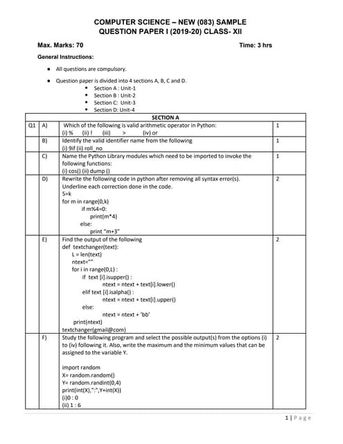 Sample Questions for XII Computer Science (2).pdf Sample Questions for XII Computer Science (2).pdf