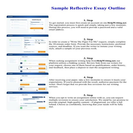 Sample Reflective Essay Outline. Online assignment writing service. | PDF