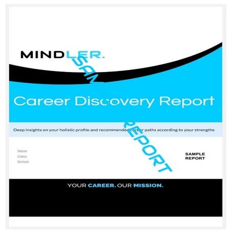 Mindler's Sample Career Assessment Report | PDF
