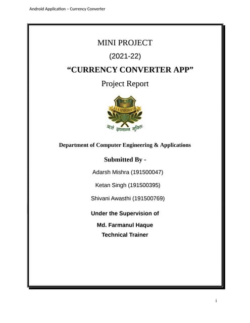 Sample project abstract | PDF