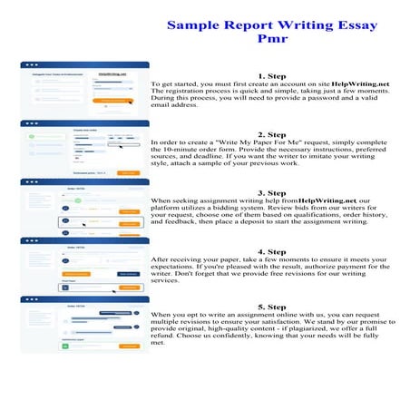 Sample Report Writing Essay Pmr | PDF