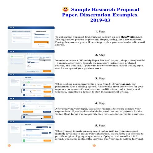 Sample Research Proposal Paper. Dissertation Examples. 2019-03 | PDF