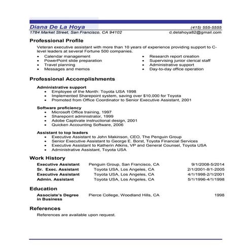 AppleOne - Sample Resumes | PDF