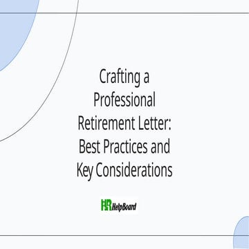 Sample Retirement Letter, Retirement Letter Format | PPT