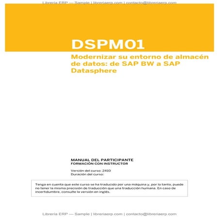Modernizar su entorno de almacén de datos: de SAP BW a SAP Datasphere | PDF