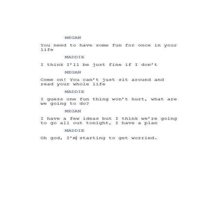 Game and radio script pictures | DOCX