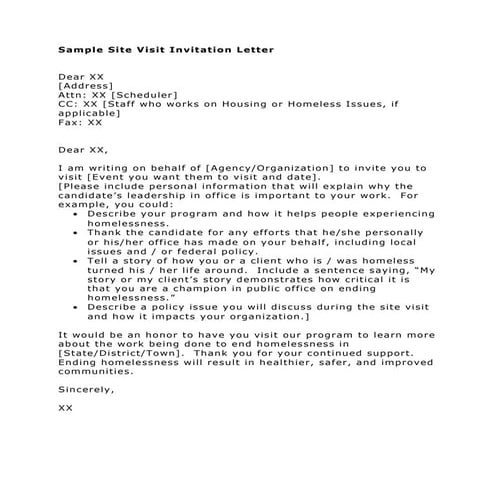 Sample site visit_invitation_letter | DOC
