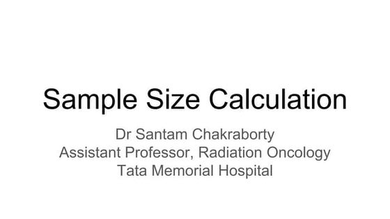 Quick tip sample size | PPT