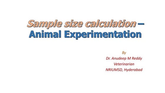 4. Calculate samplesize for cross-sectional studies | PPT