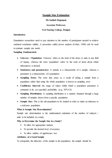 TARO YAMANE’S FORMULA in Statistics Report.pptx
