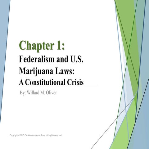 Federalism and U.S. Marijuana Laws | PPTX