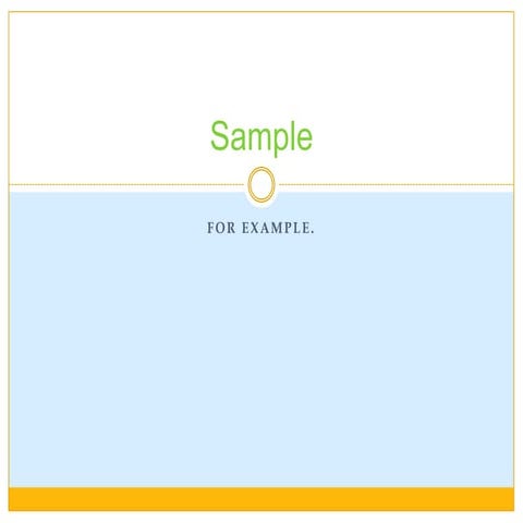 Sample slide show | PPT