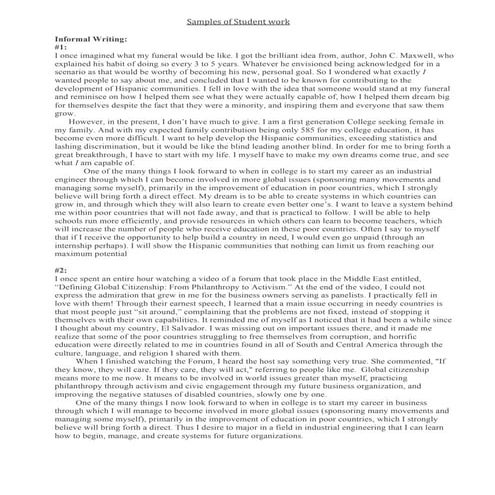 Samples of student work | PDF