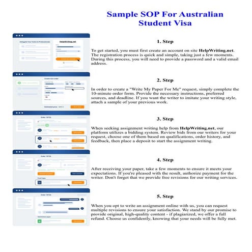 Sample SOP For Australian Student Visa. Online assignment writing ...