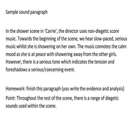 Sample sound paragraph | PPT