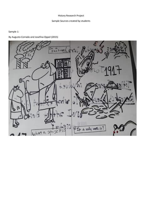 Sample Sourse Analysis Task: WWI | PDF | Drawing and Sketching | Arts and Crafts