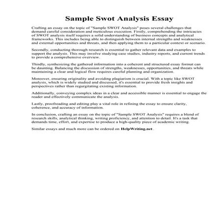 Sample Swot Analysis Essay.pdf