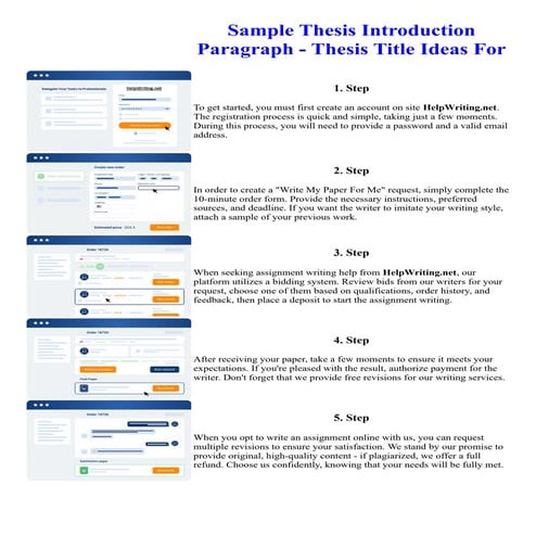 Sample Thesis Introduction Paragraph Thesis Title Ideas For Pdf