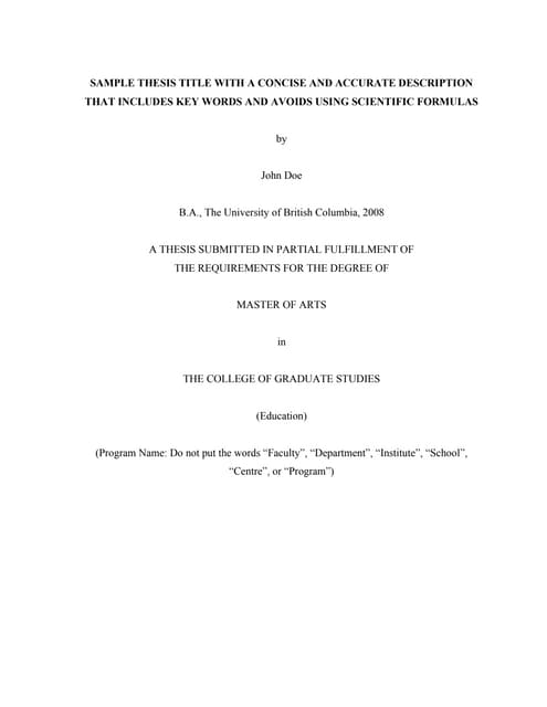 Thesis format-template | PDF