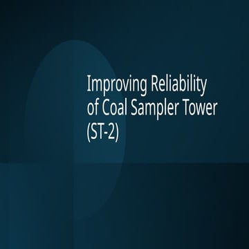 coal handling system sample tower analysis | PPTX