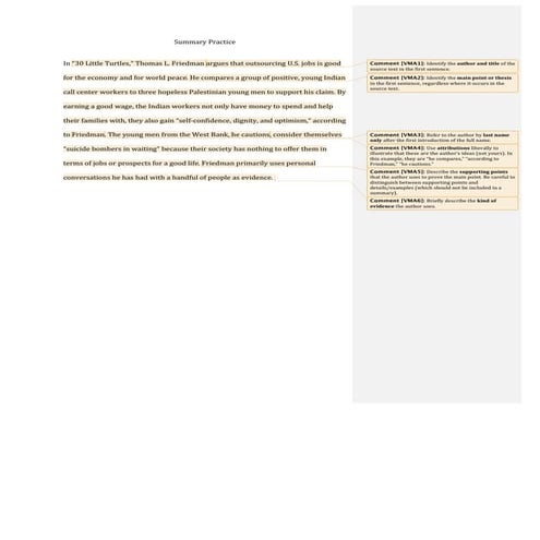 Eng 102 Sample "Turtles" Summary | PDF