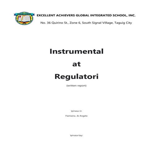 Instrumental at Regulatori | DOCX