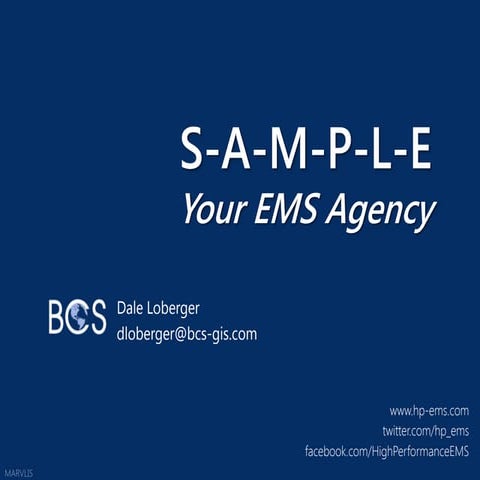 Sample Your EMS Agency | PPT