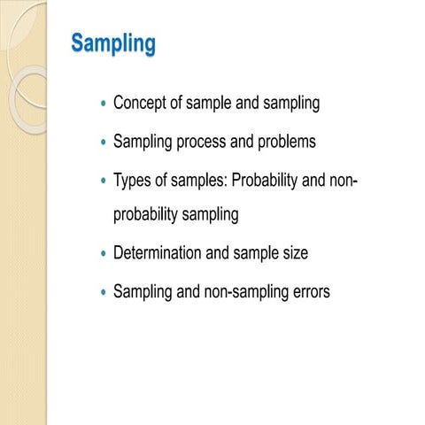 Sampling - Probability Vs Non-Probability