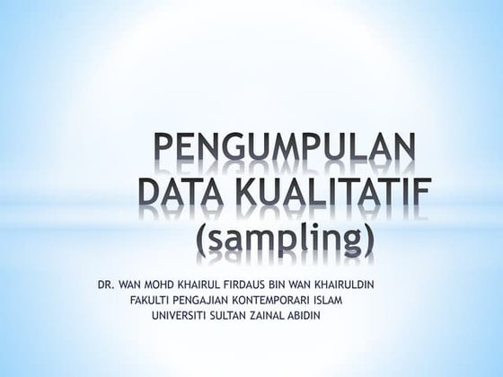 Kaedah pengumpulan data pemerhatian | PPT