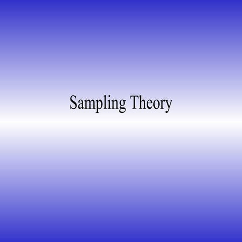 Sampling | PPT