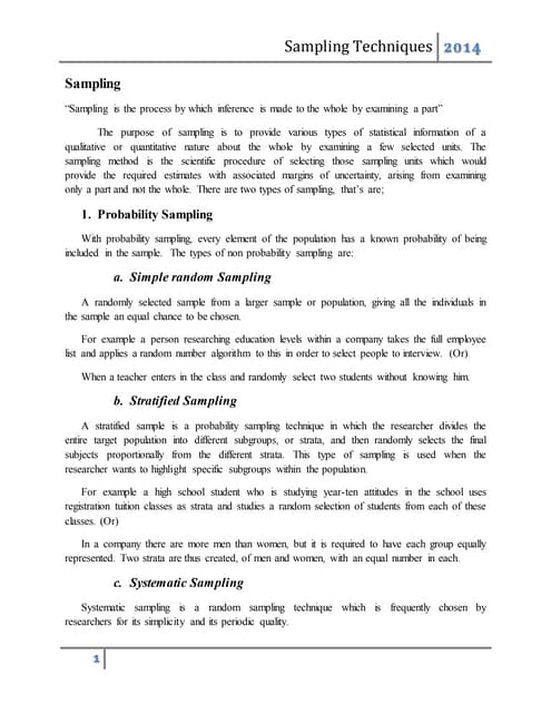 Non probability sampling | PPTX | Science