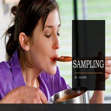 Sampling design | PPTX