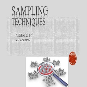 Sampling Techniques | PPT
