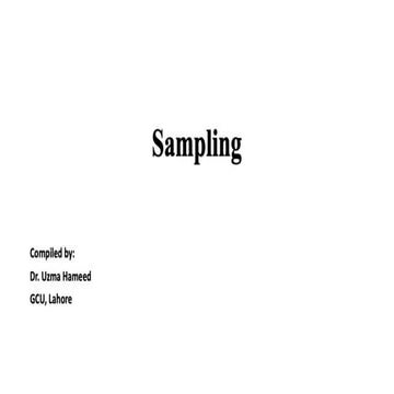 Sampling Pdf