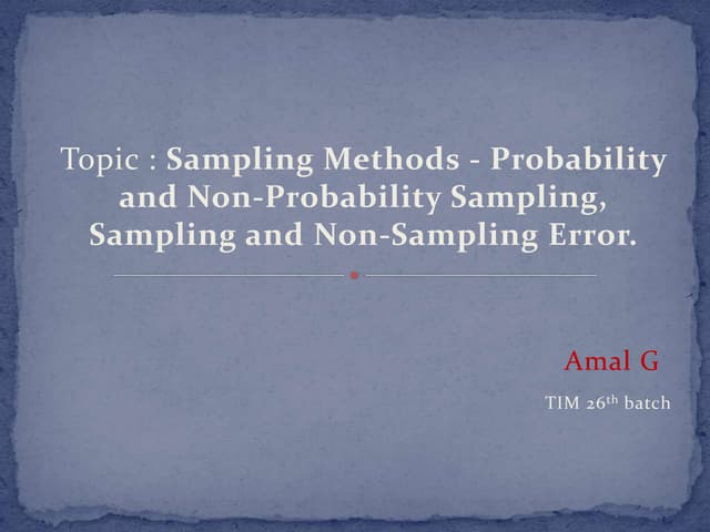 Sampling - Types, Steps in Sampling process.pdf
